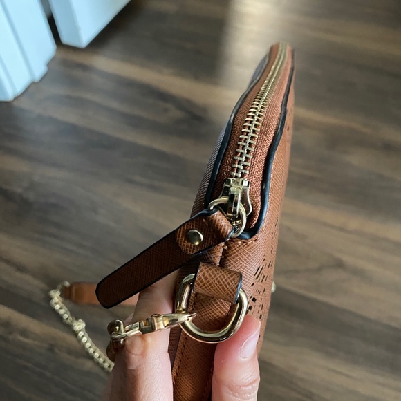 Francesca's Collections | Bags | Brown Eyelet Purse | Poshmark